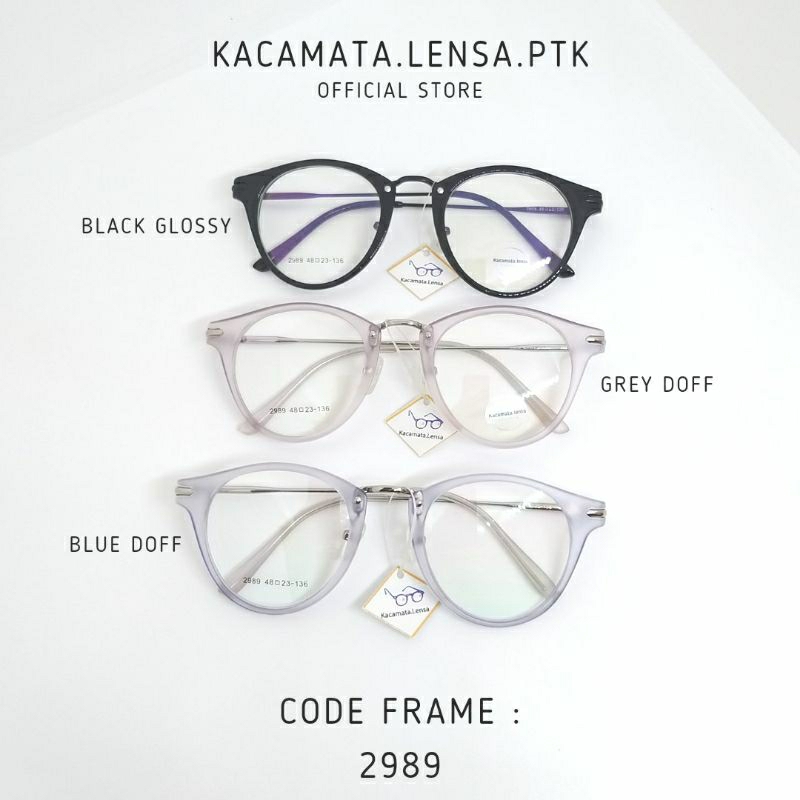 Jual [READY STOCK] Frame Plastik Kacamata Wanita Bentuk Bulat Premium ...