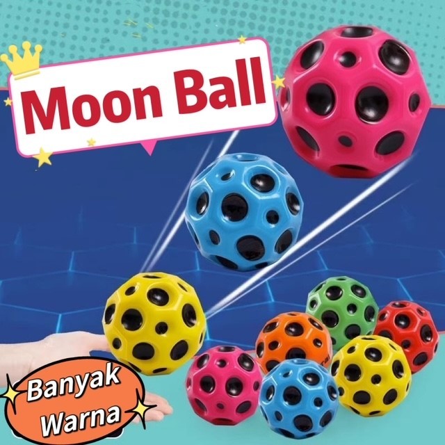 Jual Mainan Anak Bola Lempar Bouncy Ball Moon Ball Edukasi Fidget Toys ...