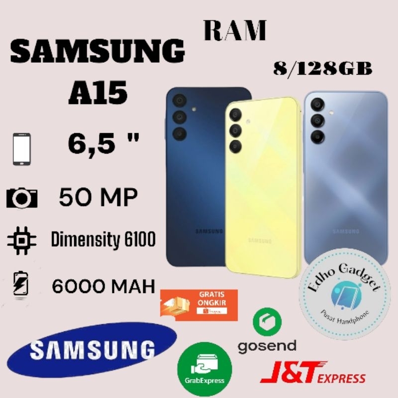 Jual Samsung galaxy A15 dan A15 5G Ram 8/128gb ram 8/256gb garansi ...
