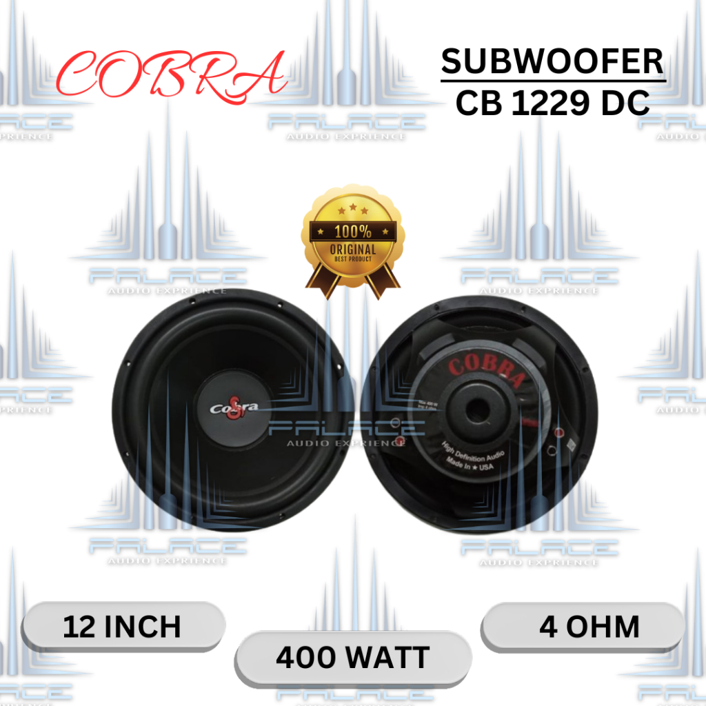 Jual Subwoofer 12 Inch 400 Watt - Cobra CB 1229 DC | Shopee Indonesia