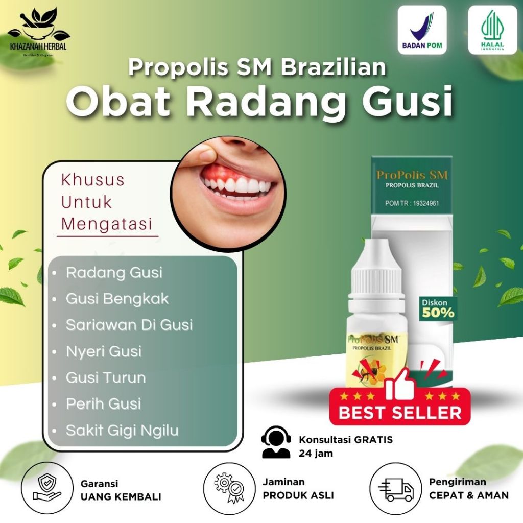 Jual Obat Gusi Bengkak Radang Gusi Berdarah Merah Ngilu Gusi Turun ...