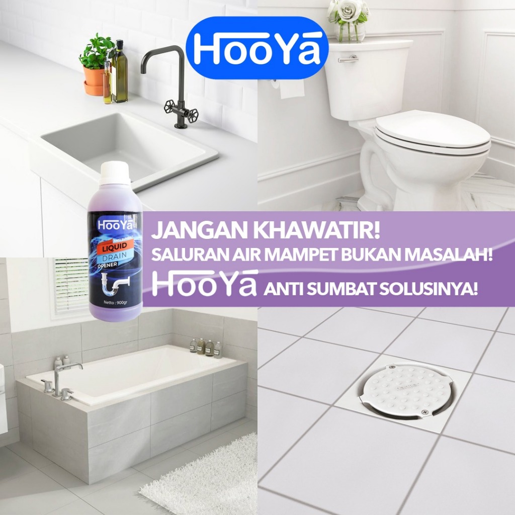 Jual HooYA cairan ANTI SUMBAT 900gr pipa drain/soda api/liquid drain ...