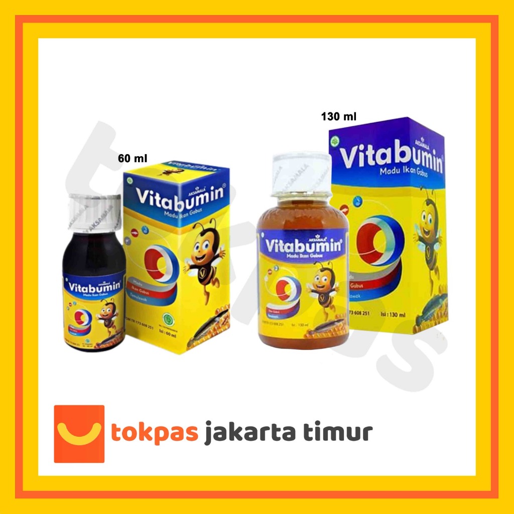 Jual Vitabumin Vitamin Pertumbuhan Anak 1-12 thn Madu Albumin Ikan Gabus 60ml & 130ml | Shopee ...