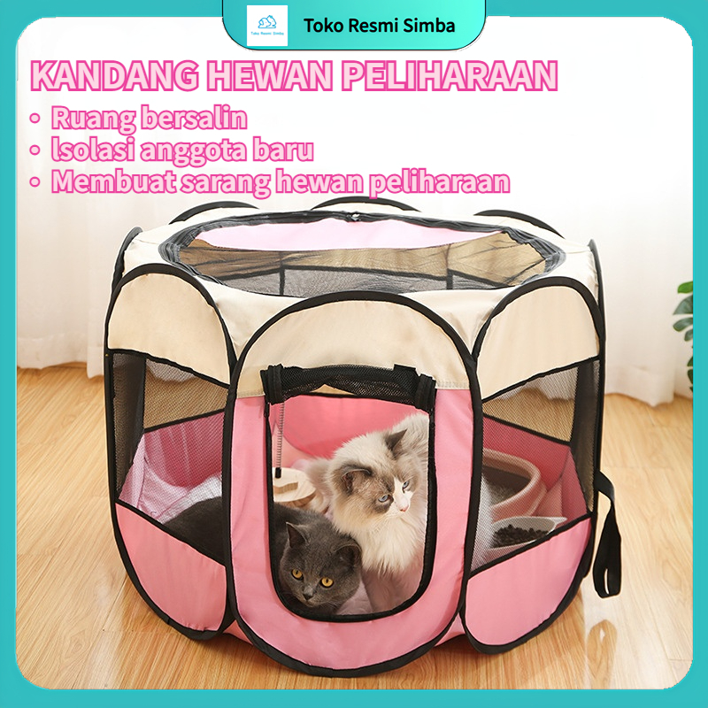 Jual Ready Kandang Lipat Portable Kandang Kucing Besar Rumah Kucing ...