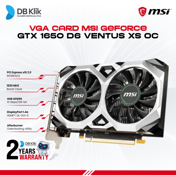 Jual VGA Card MSI GeForce GTX 1650 D6 VENTUS XS OCV3 | Shopee Indonesia