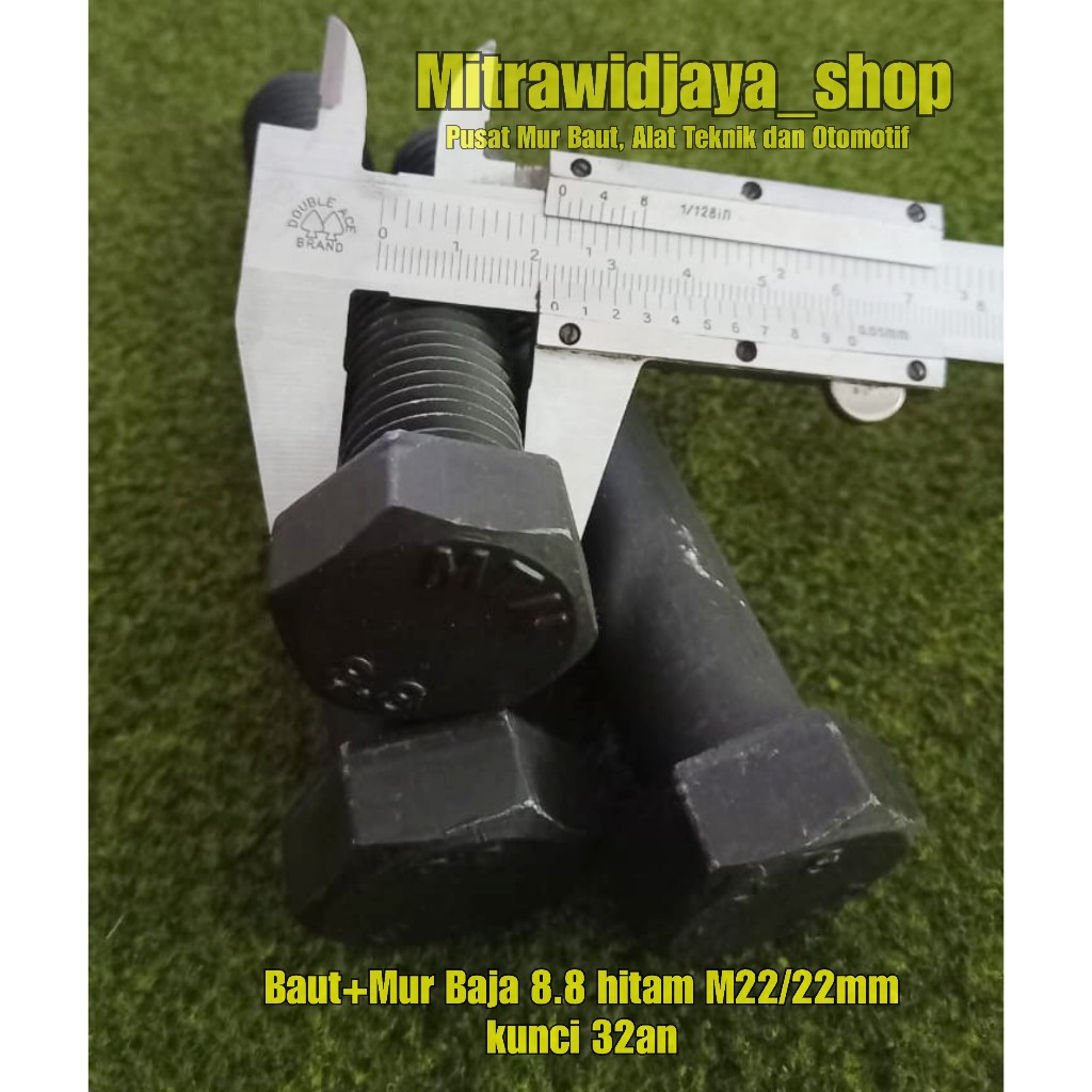 Jual Baut baja 8.8 kunci 32 baut baja M22 baut M22x130 baut kunci 32an ...