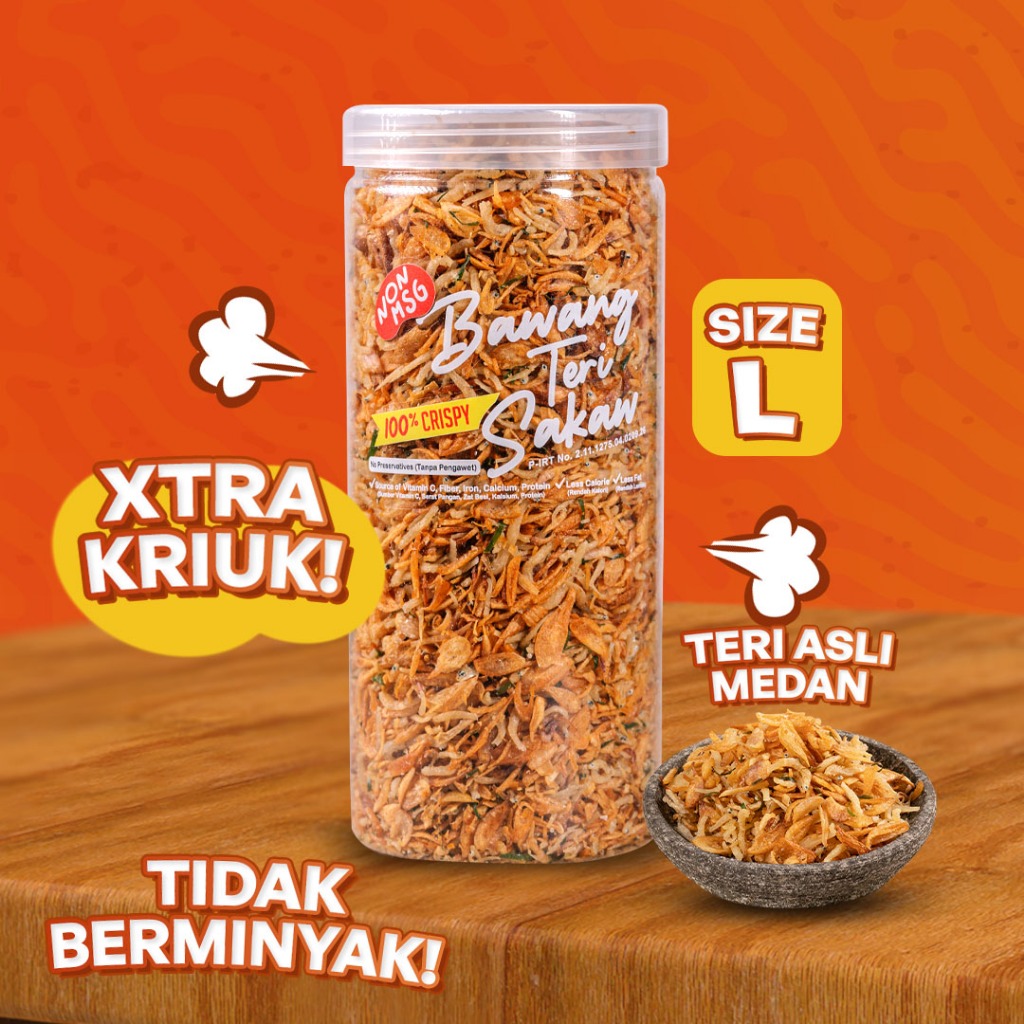 Jual Bawang goreng teri sakaw size L @menuloco.id | Shopee Indonesia