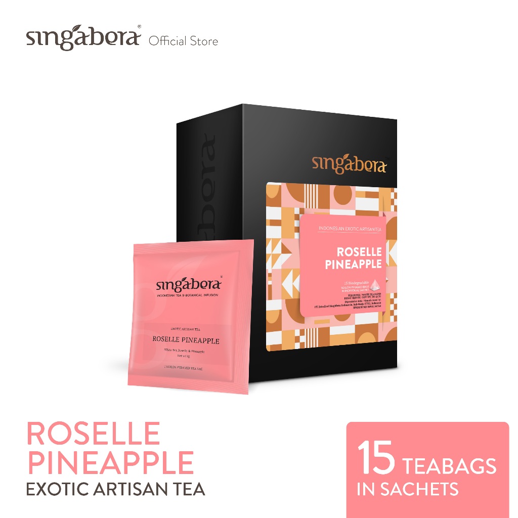 Jual Singabera Roselle Pineapple-Fruity White Tea-1 Box-15 Sachet ...