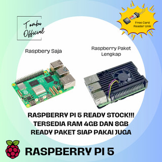Jual Raspberry Pi 5 4gb 8gb raspi 5 paket lengkap siap pakai termurah ...