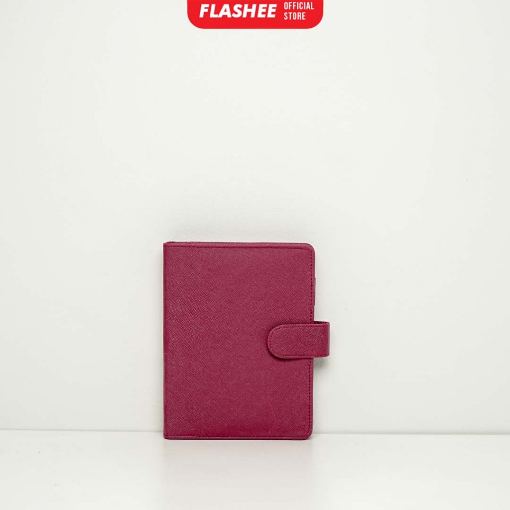 Jual Flashee Binder Note Polos A6 Hole 6 Maroon Binder Keuangan Budget ...