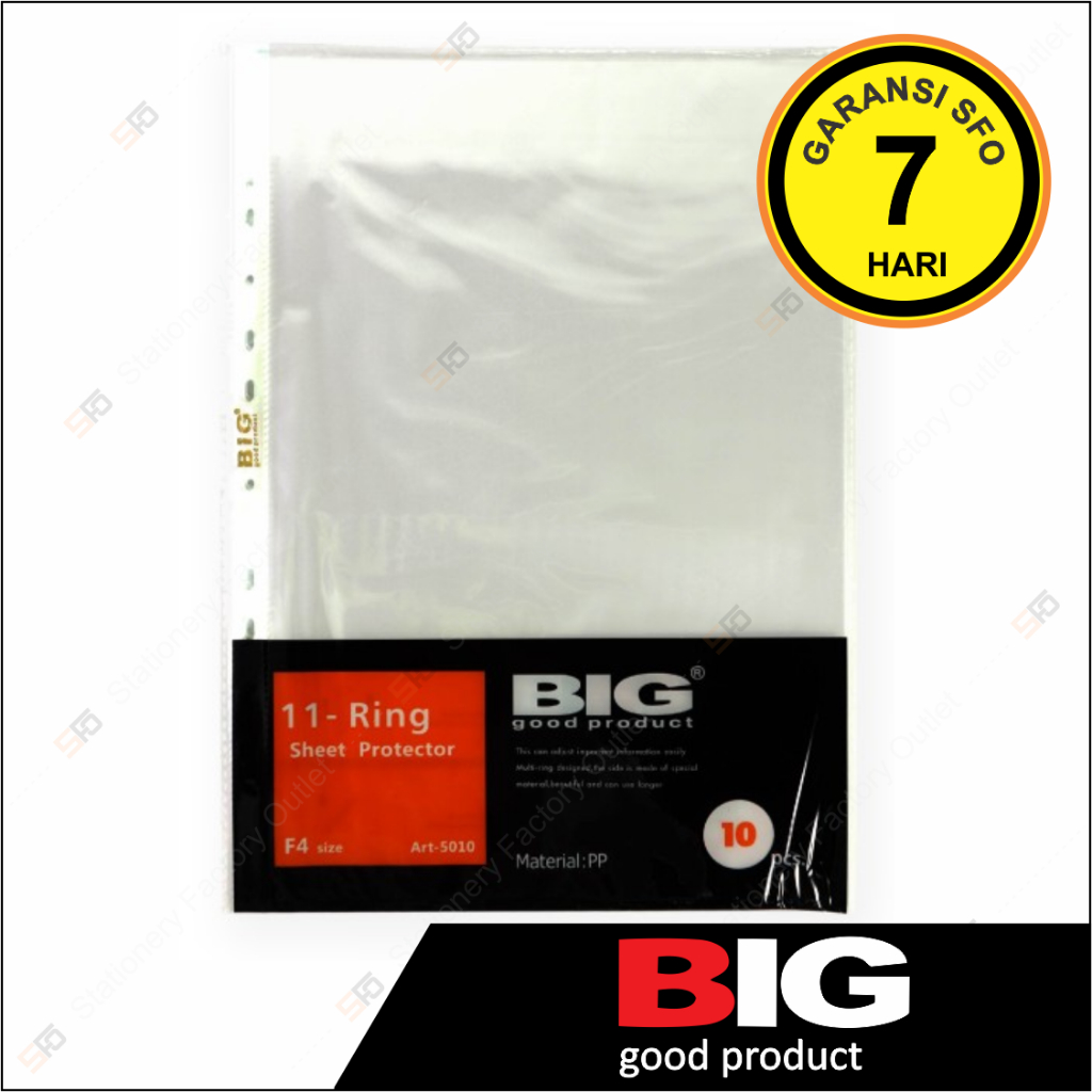 Jual Sheet Protector / PP F4 Big isi 10 - SFO Semarang Official | Shopee Indonesia