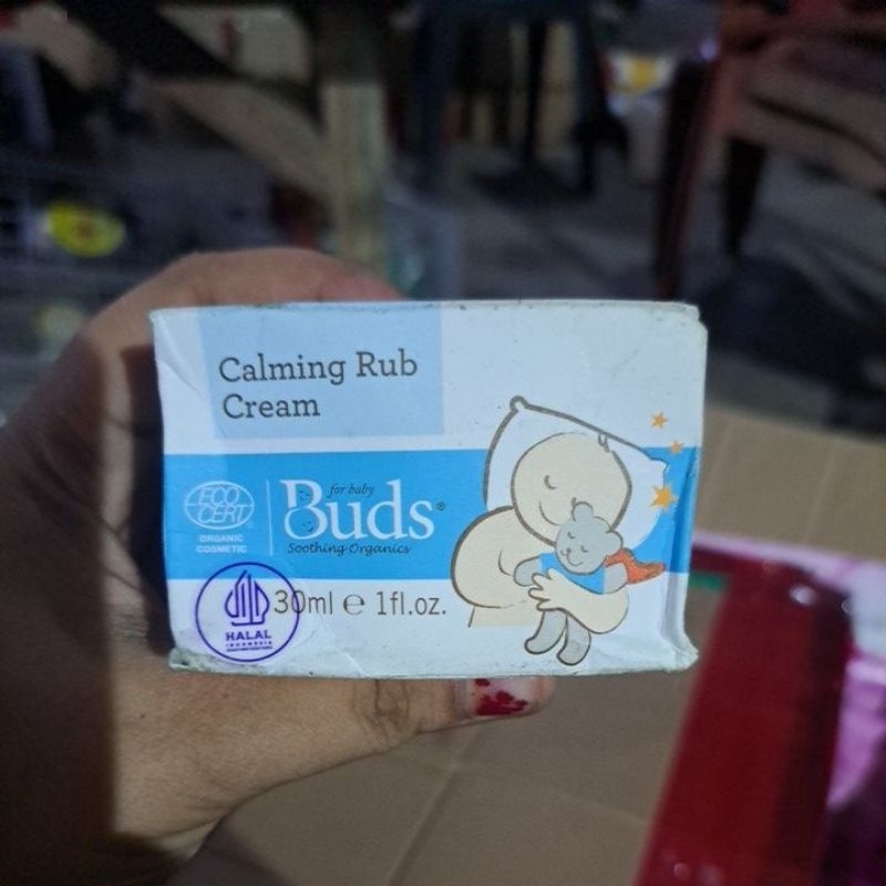 Jual BUDS CALMING RUB CREAM soothing organic/whith Aloe vera 30ML ...