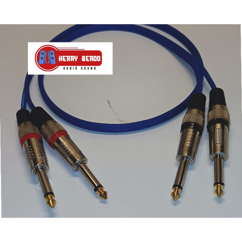 Jual kabel jack akai dual mono tok dual mono | Shopee Indonesia