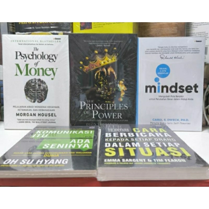 Jual Paket 5 Buku The Psychology Of Money The Principles Of Power