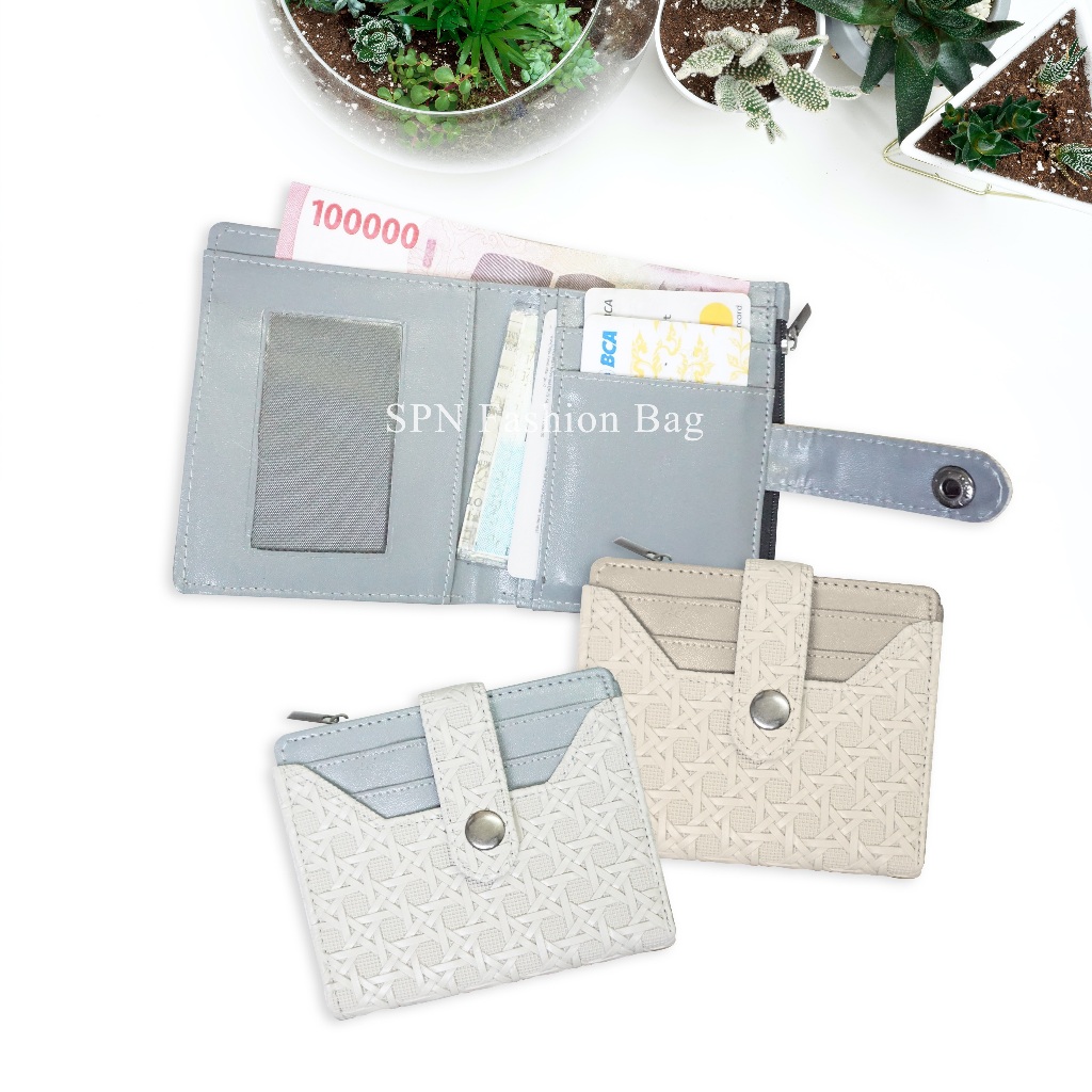 Jual SPN 079 DOMPET KARTU DAN UANG MINI / DOMPET GENIE ANYAMAN / DOMPET ...