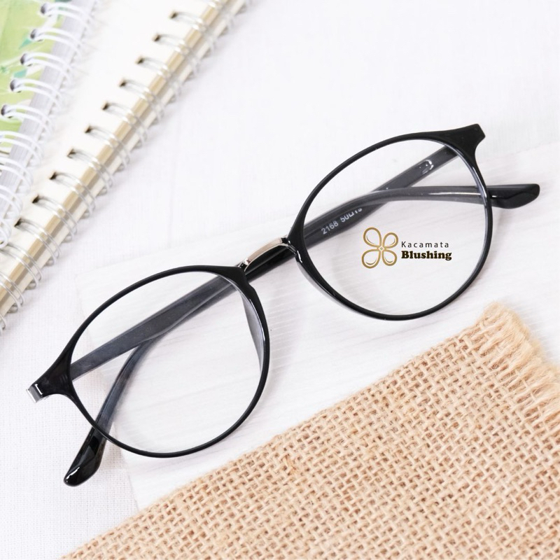 Jual Kacamata blushing - Frame Kacamata Uno black glossy | Shopee Indonesia
