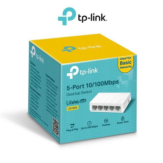 Jual TPLINK LS1005 Switch 5-Port 10/100Mbps Desktop Network Switch ...