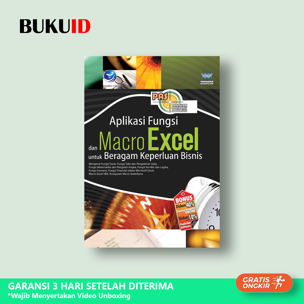 Jual Buku Panduan Aplikasi Dan Solusi: Aplikasi Dan Macro Excel Untuk ... Jual Buku Panduan Aplikasi Dan Solusi: Aplikasi Dan Macro Excel Untuk ...