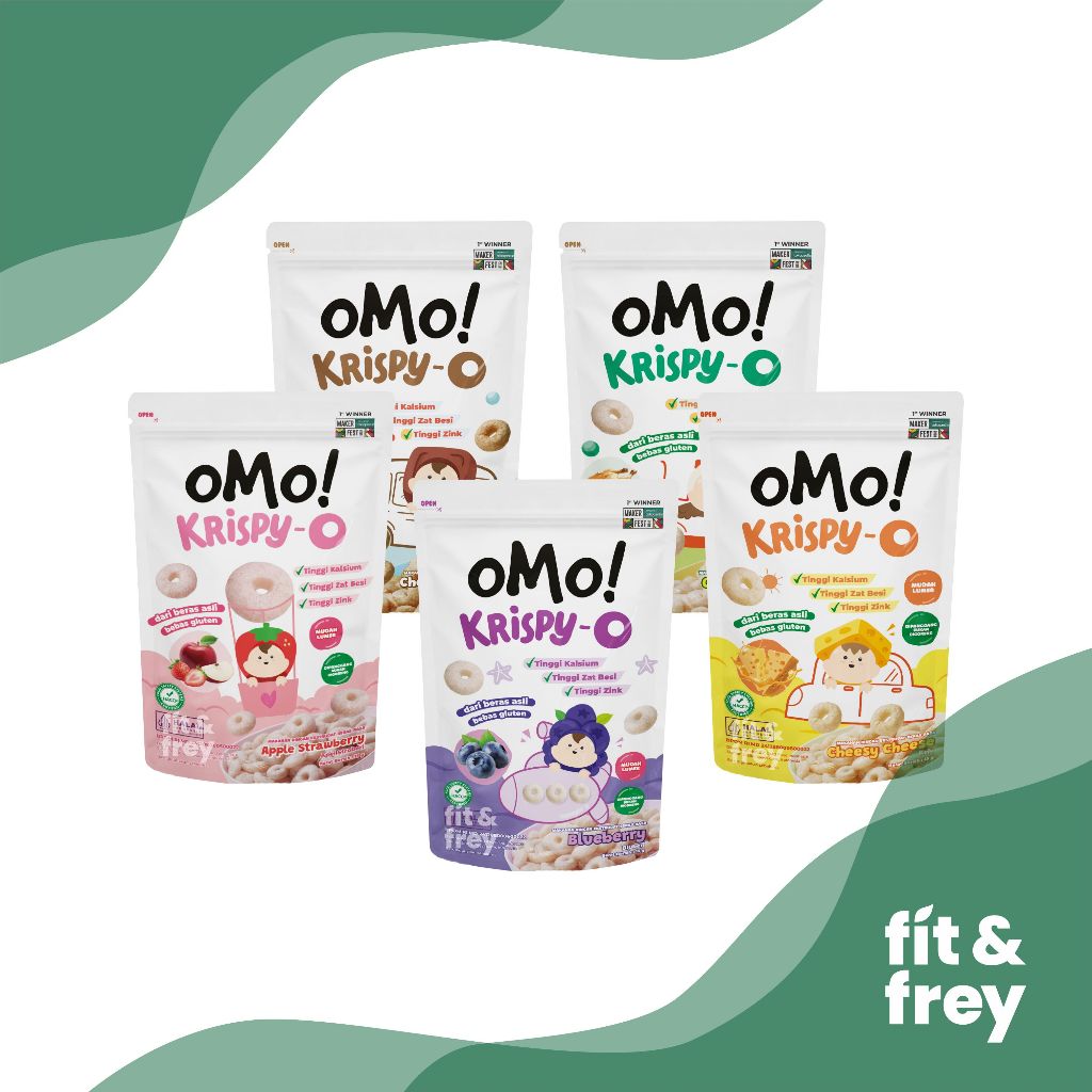 Jual OMO Krispy-O 15g - Cemilan Bebas Gluten - Snack Sehat Bayi Anak ...