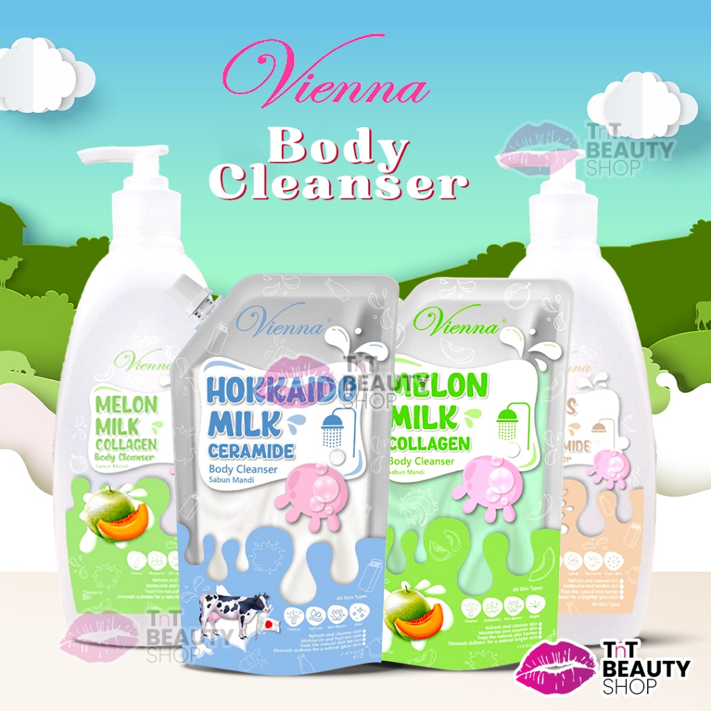 Jual Vienna Body Cleanser Series - MELON MILK COLLAGEN- HOKKAIDO MILK ...
