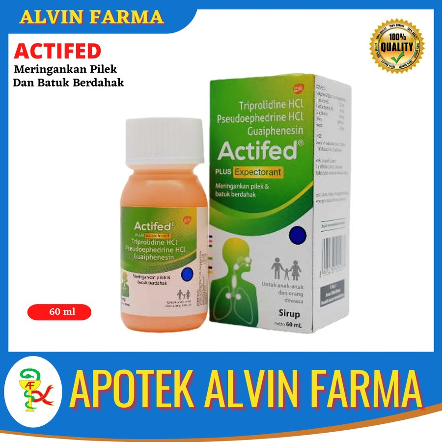 Jual Actifed Obat Batuk dan Pilek [Actifed Hijau/ Actifed Merah ...
