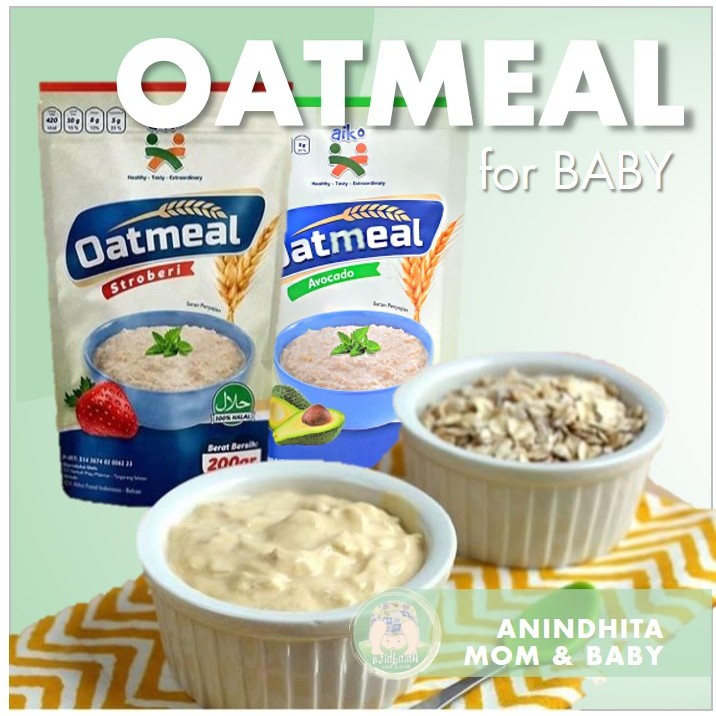 Jual AIKO Oatmeal Bayi dan Dewasa 200gr Cereal Sehat Sereal Oat ...