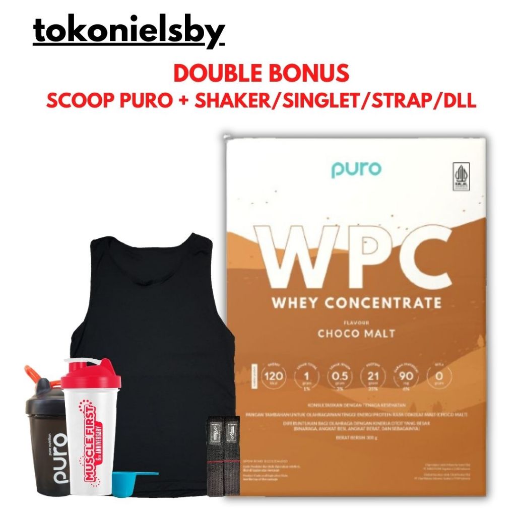 Jual PURO WPRO Whey Protein Concentrate 300 Gr Original BPOM Lokal ...