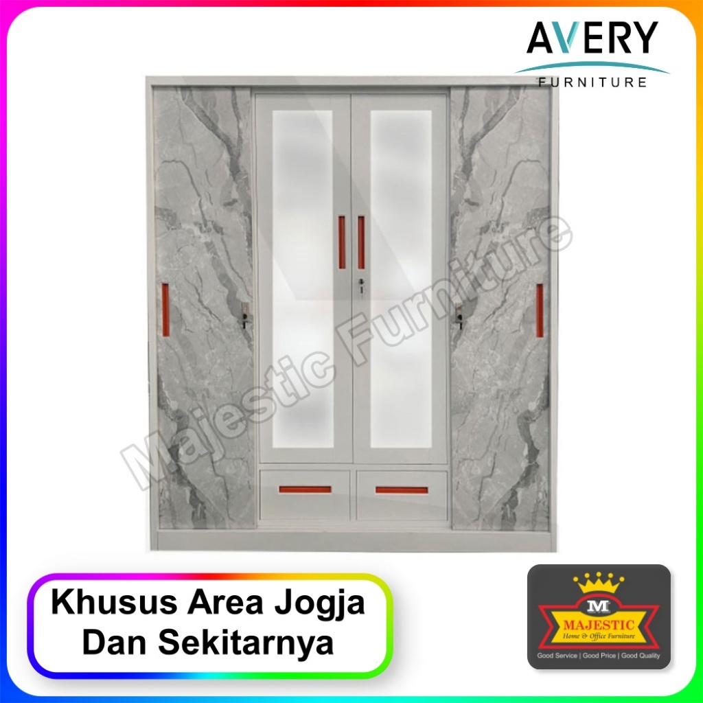 Jual Lemari Pakaian Besi Avery HM SLSW 1600 - Jogja | Shopee Indonesia