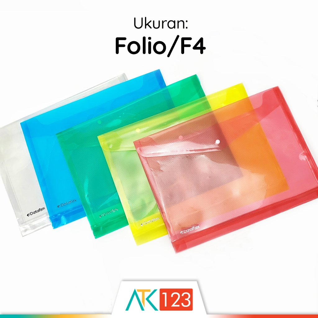 Jual Map Plastik Kancing Folio / F4 - Dataflex | Shopee Indonesia