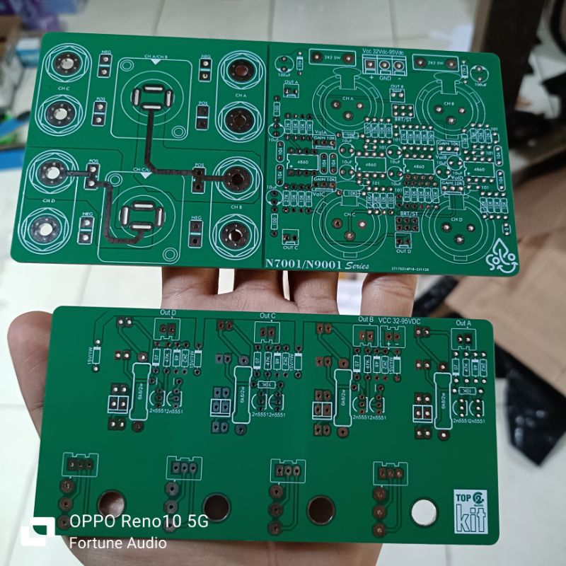 Jual Pcb panel depan belakang bok power N9001/NCX3 4 chanel double layer bagus berkualitas ...