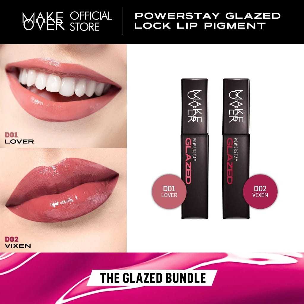 Jual MFI - Ombre Make Over Powerstay Glazed Lock Lip Pigment | Shopee ...