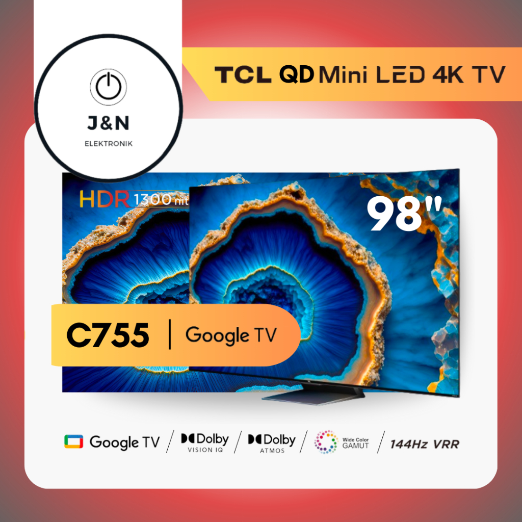 Jual TCL LED 98 INCH - 98C755 - QD - MINI LED 4K UHD | Shopee Indonesia