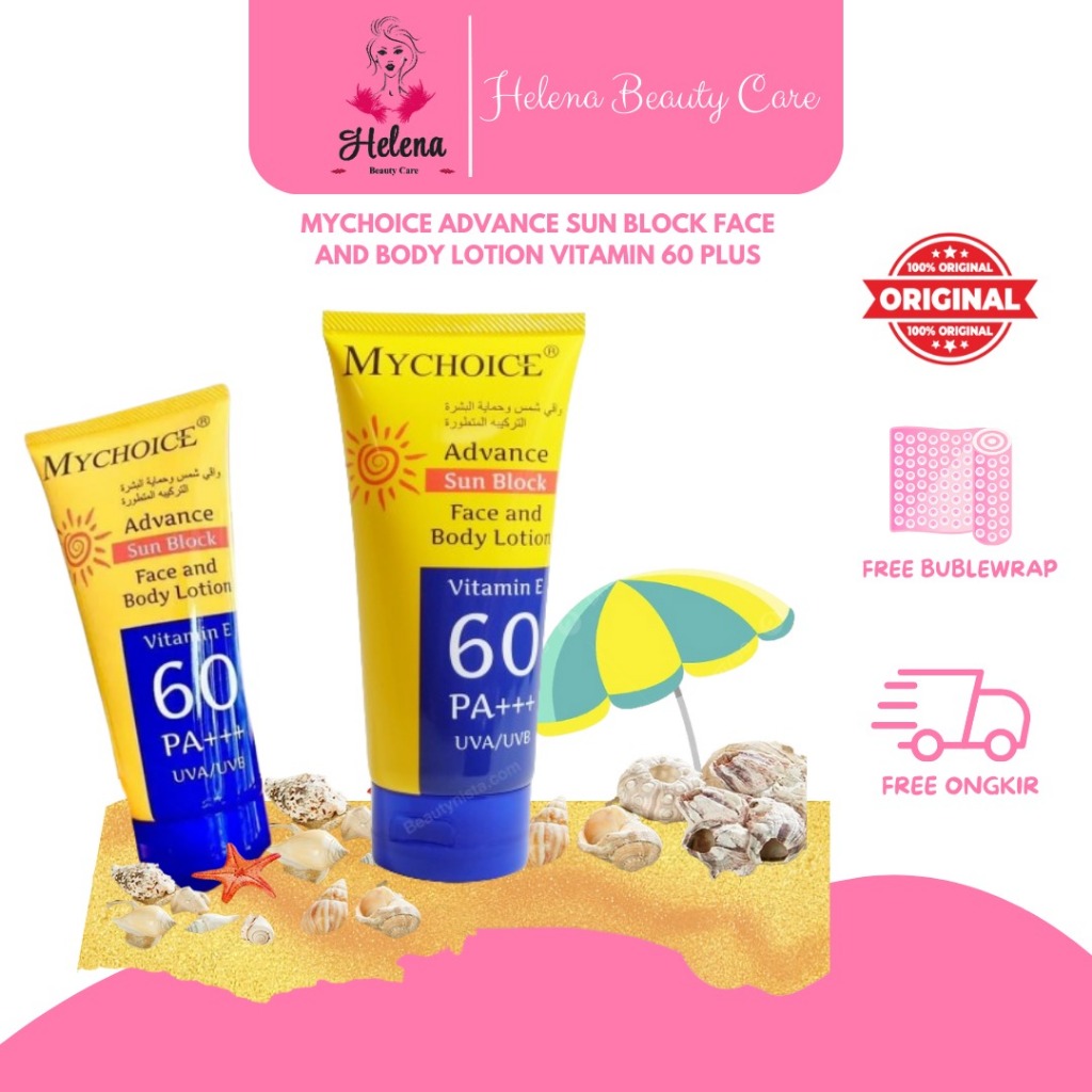 Jual Mychoice Advance Sunscreen Face And Body Lotion Spf60 Plus Shopee Indonesia 