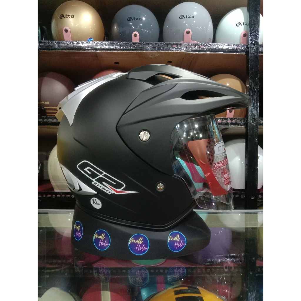 Jual HELM G2 EXTERMINATOR DOUBLE VISOR UKURAN BESAR XL | Shopee Indonesia
