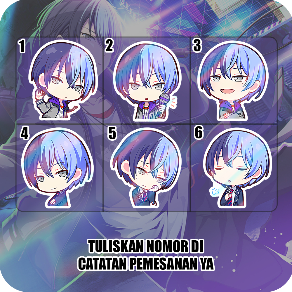 Jual Stiker Hologram Toya Aoyagi Project Sekai, Sticker Anime Berkilau ...