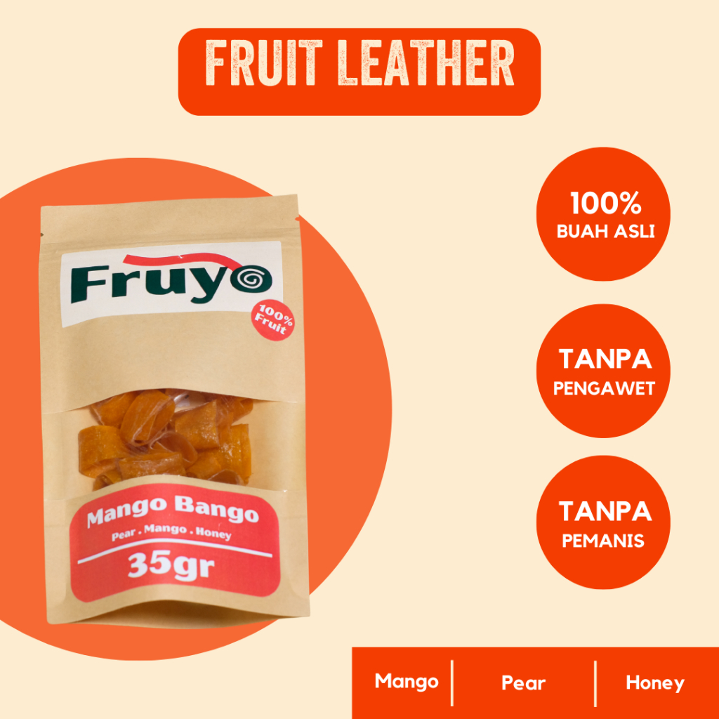 Jual Mango Bango Dried Fruit Buah Kering Fruit Leather Fruyo Bites ...