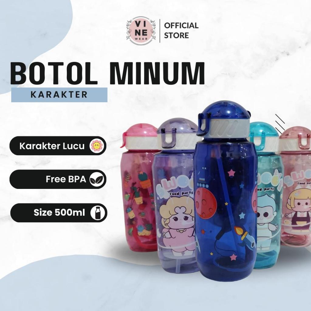 Jual Botol Minum Anak 500 ml Karakter Lucu BPA Free | Shopee Indonesia