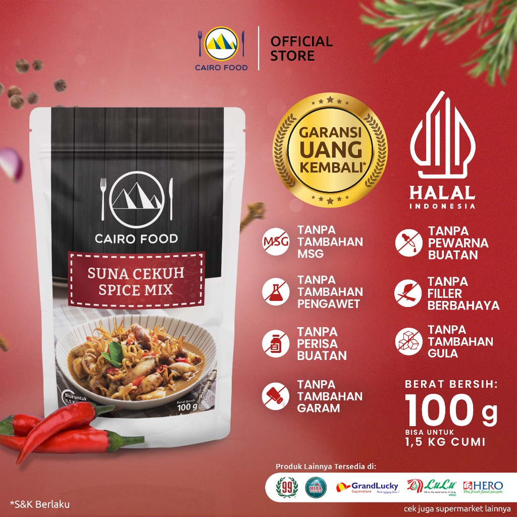 Jual Bumbu Suna Cekuh Cairo Food - 100 gram | Shopee Indonesia