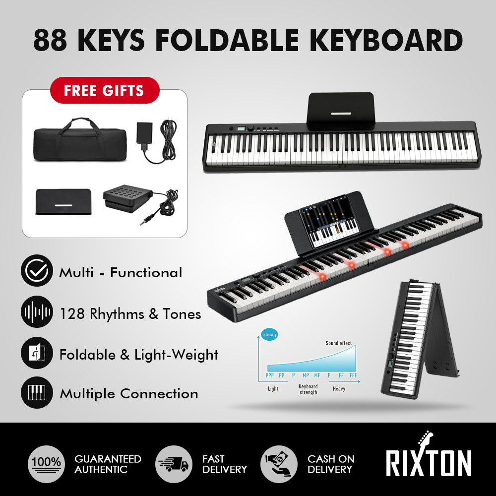 Jual RIXTON Portable Digital Piano 88 Keys Foldable Piano Keyboard ...