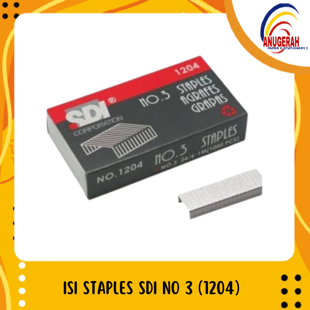 Jual ISI STAPLES SDI NO 3 (1204) (PCS) | Shopee Indonesia