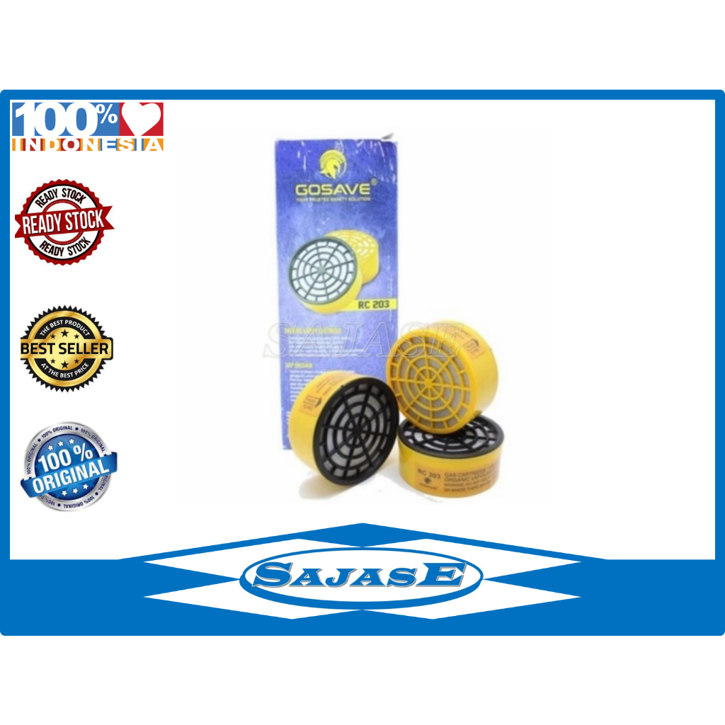 Jual Cartridge Masker RC 203 Refill Respirator Filter Cartridge NP305 ...