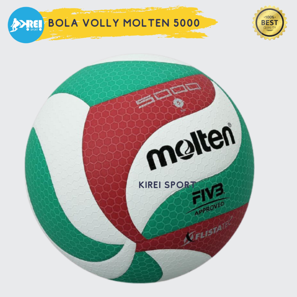 Jual Bola Volly/Voli/Volley Molten V5M 5000 ORIGINAL free Pentil FIVB ...