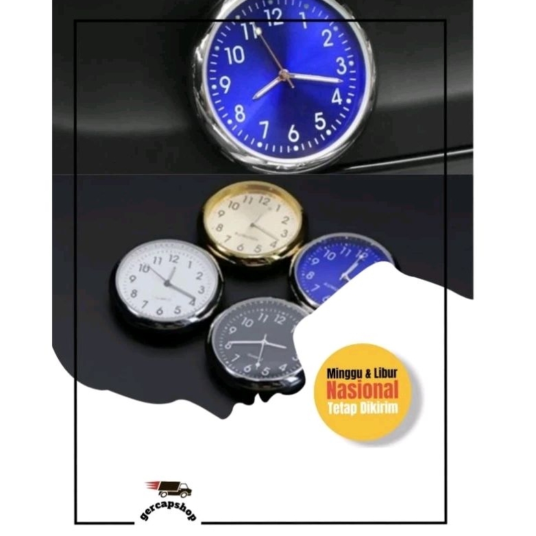 Jual Luminous Jam tempel mobil Premium dasbort Clock Car | asessoris ...