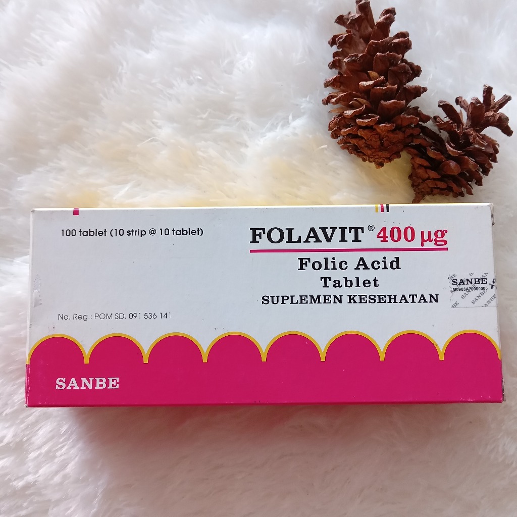 Jual FOLAVIT | FOLAVIT TABLET 400MCG | VITAMIN IBU HAMIL | SUPLEMEN IBU ...