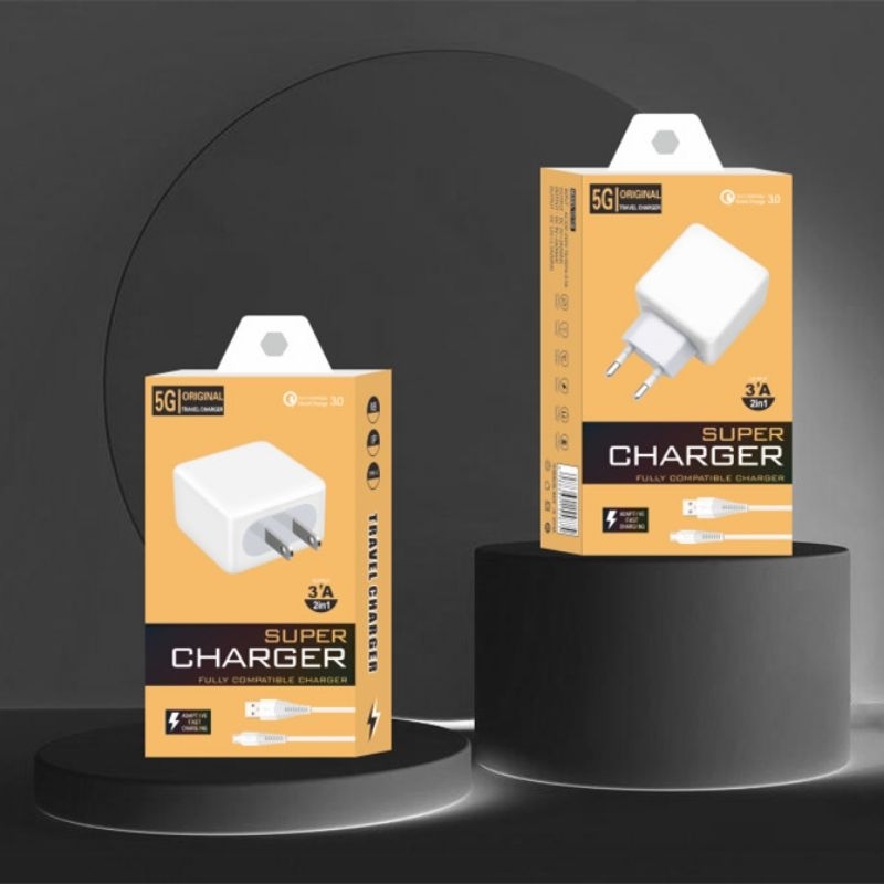 Jual Charger Type C / Micro Usb T-38 Fast Charging Original | Shopee Indonesia