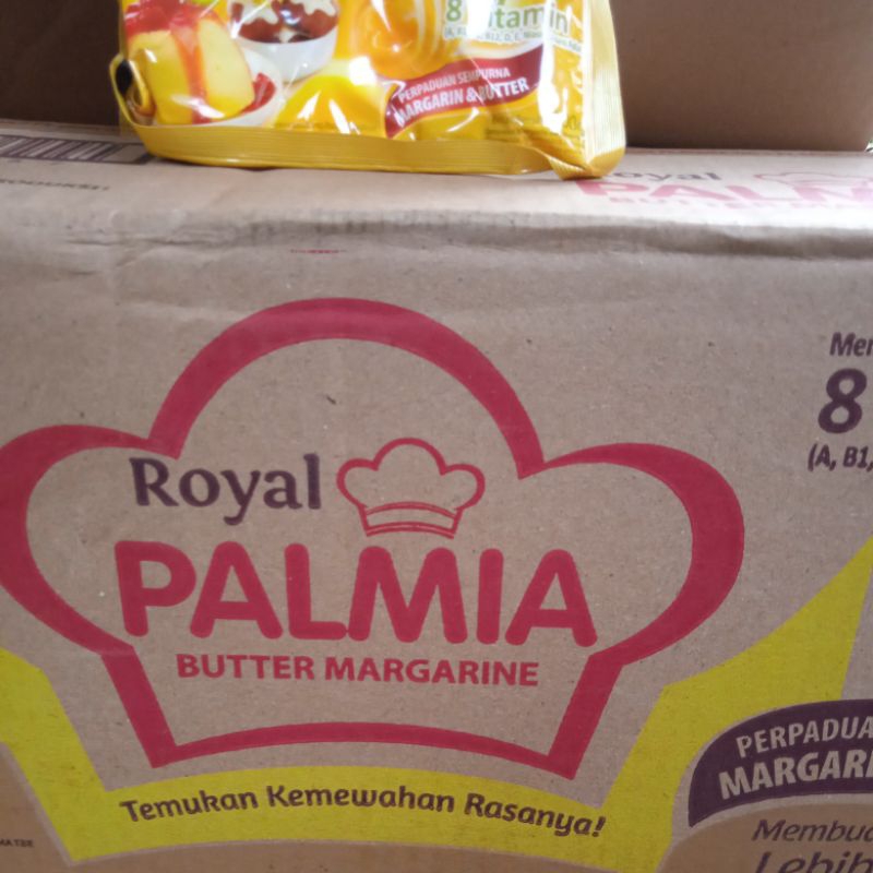 Jual mentega butter mix margarin royal palmia 1 karton 60x200g sachet ...