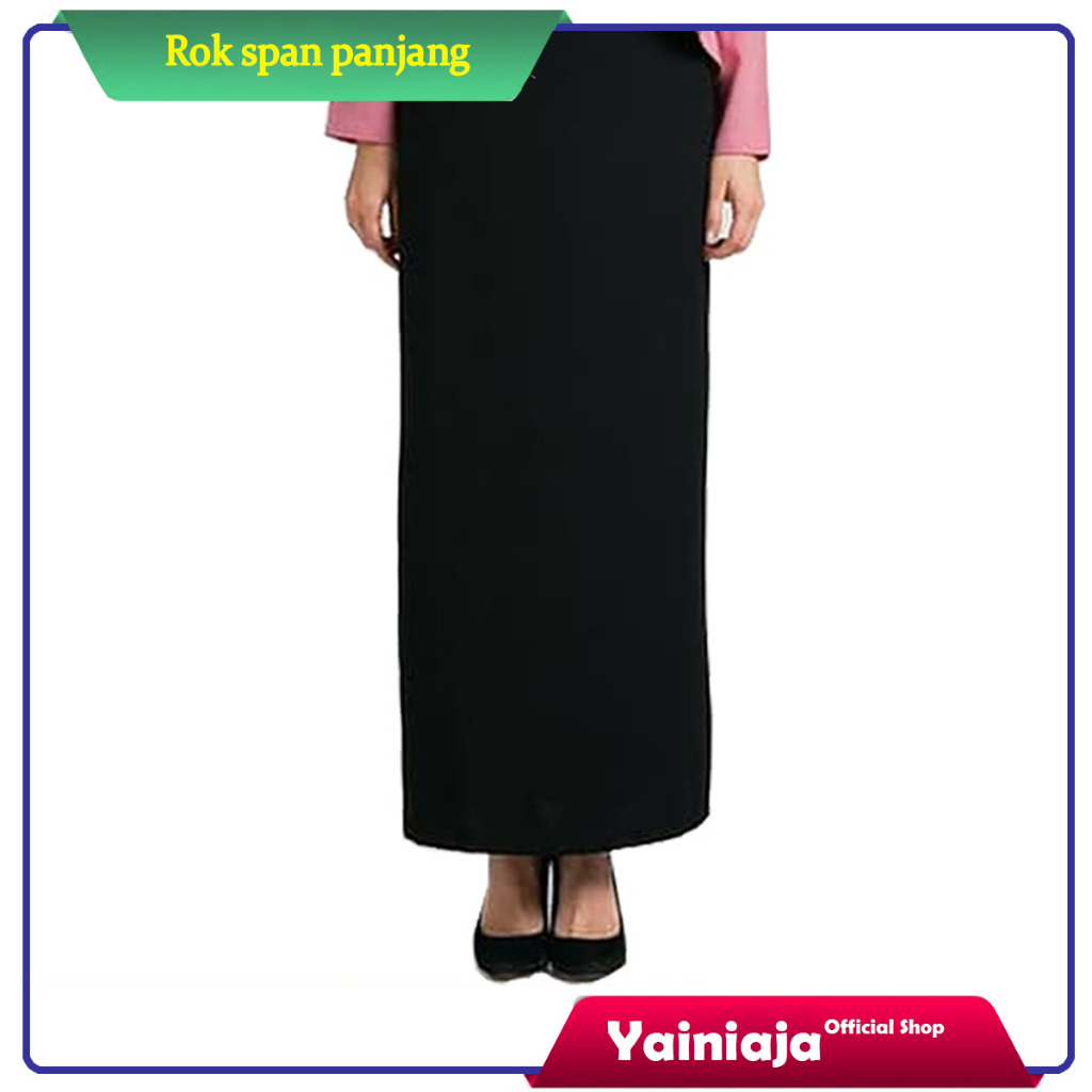 Jual Rok Span Panjang Scuba Premium Rok Pensil Kerja Maxi Skirt ...