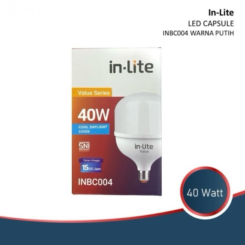 Jual LED inLite 40W Capsule Jumbo | Shopee Indonesia