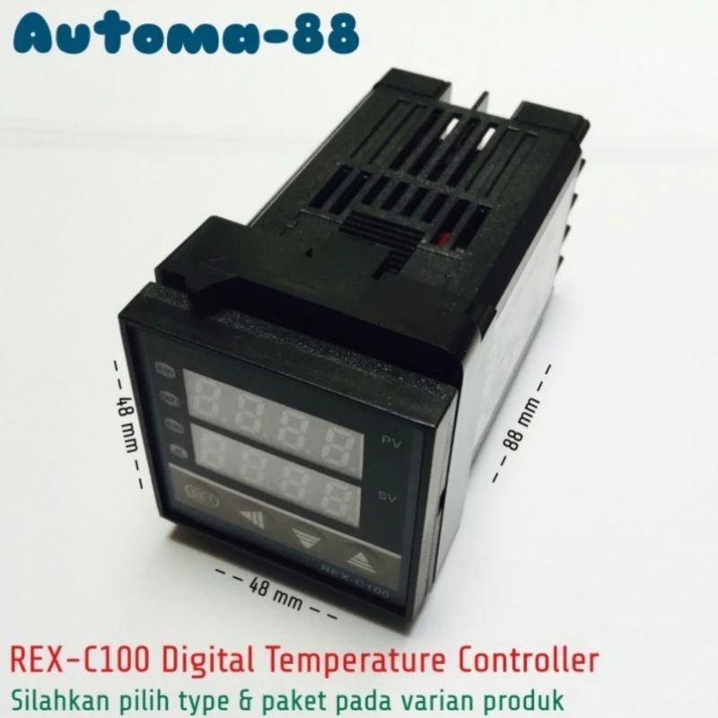 Jual Digital PID Temperature Controller Rex-C100 Output Relay / SSR ...