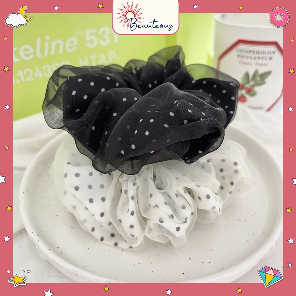 Jual Ikat Rambut Model Kain Tile Hair Band Scrunchie Korea Serunci ...